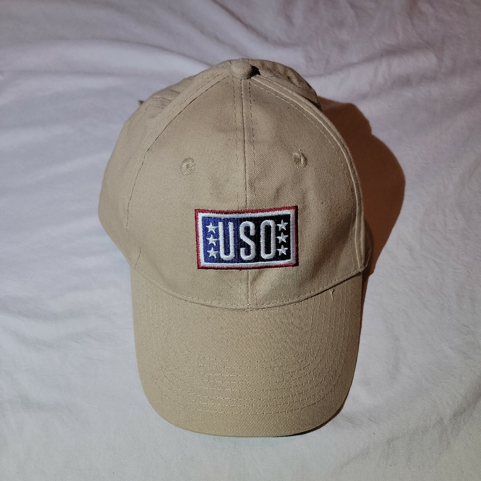 USO Support Our Heros Beige Adult Hat Baseball Cap Ha… - Gem