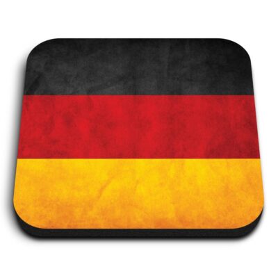 1x Square Fridge MDF Magnet Distressed German Flag Germany #56005 | eBay UK