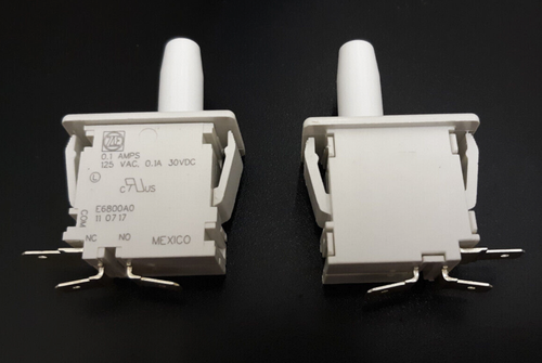 ZF CHERRY E68-00A Push button Switches PANEL MOUNT SPDT .1A QC TERM * 5 ...