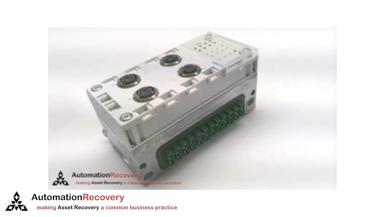 FESTO CPX-AB-4-M12X2-5P W/ CPX-M-GE-EV COMMUNICATE BLOCK W/ IN. BLOCK ...