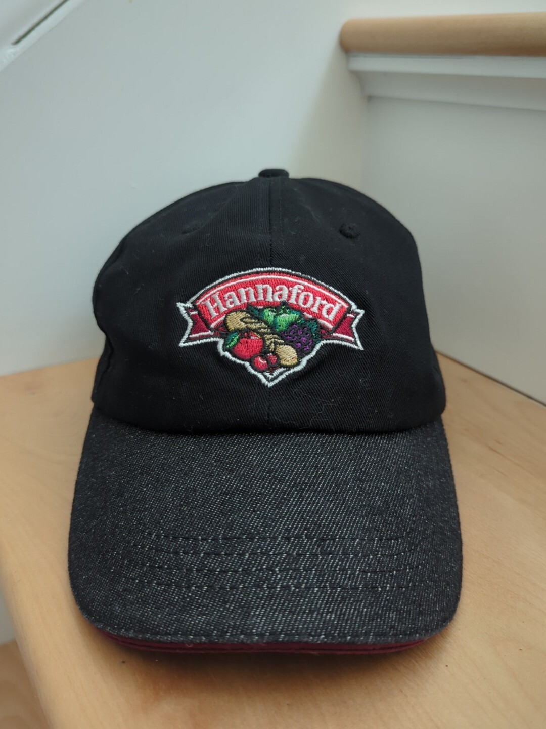 Hannaford Grocery Baseball Hat Cap Adjustable Black - Gem