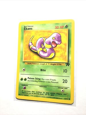 EKANS - Team Rocket Set - 56/82 - Common - Pokemon Card - Unlimited ...