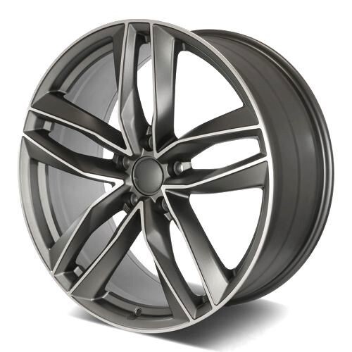 22" RS6 STYLE GUNMETAL WHEELS RIMS FITS 2005-2015 AUDI Q7 5X130 TDI ...