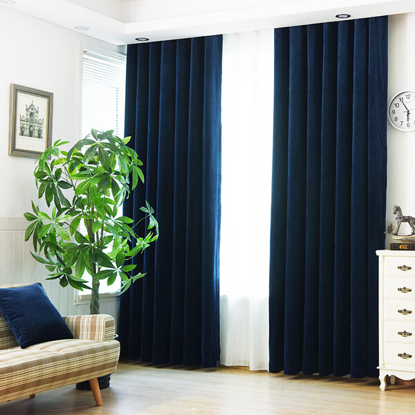 Navy Blue Bedroom Curtains