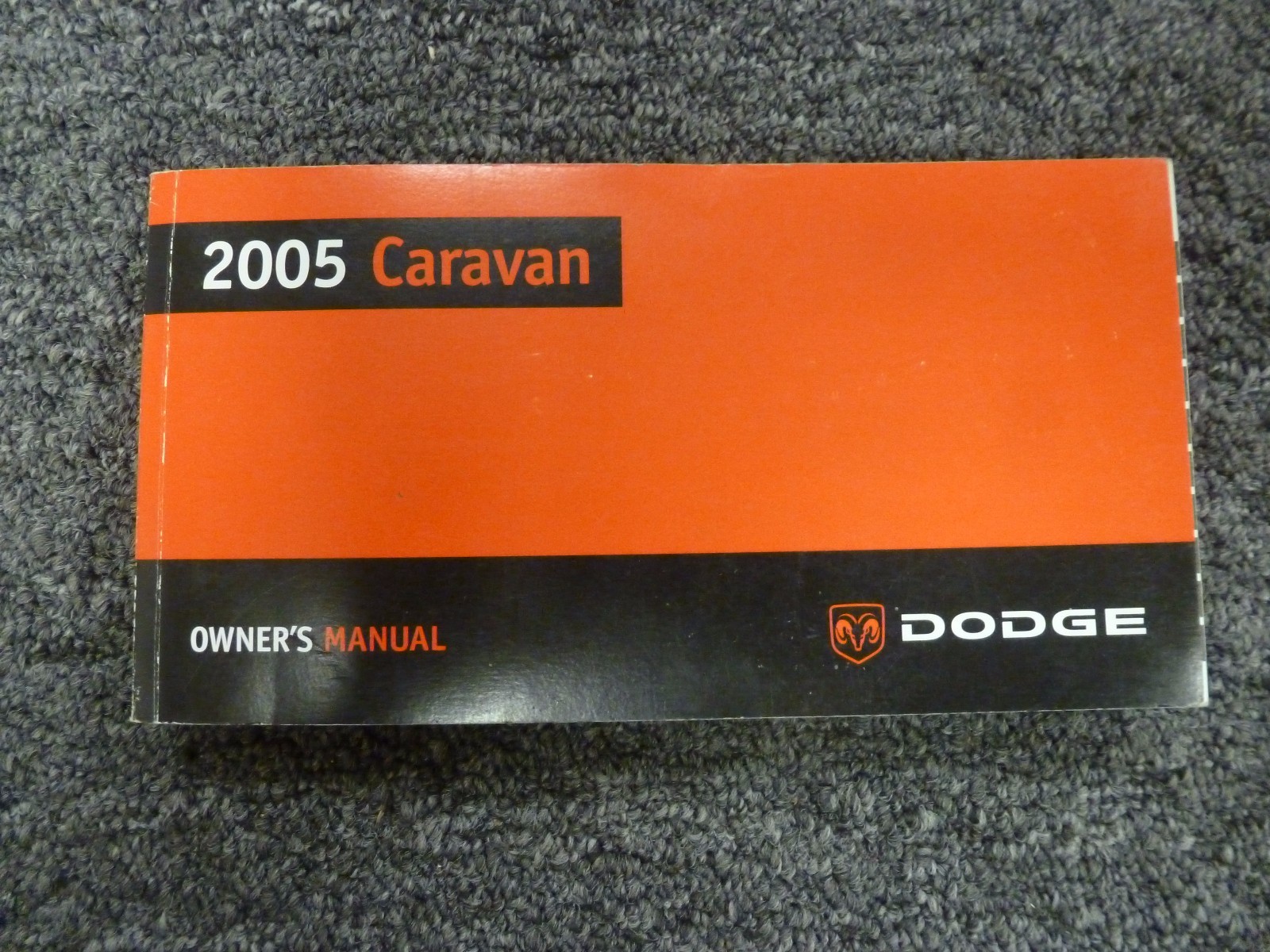 2005 Dodge Caravan Minivan Van Owner Owner's Manual User Guide SE SXT ...