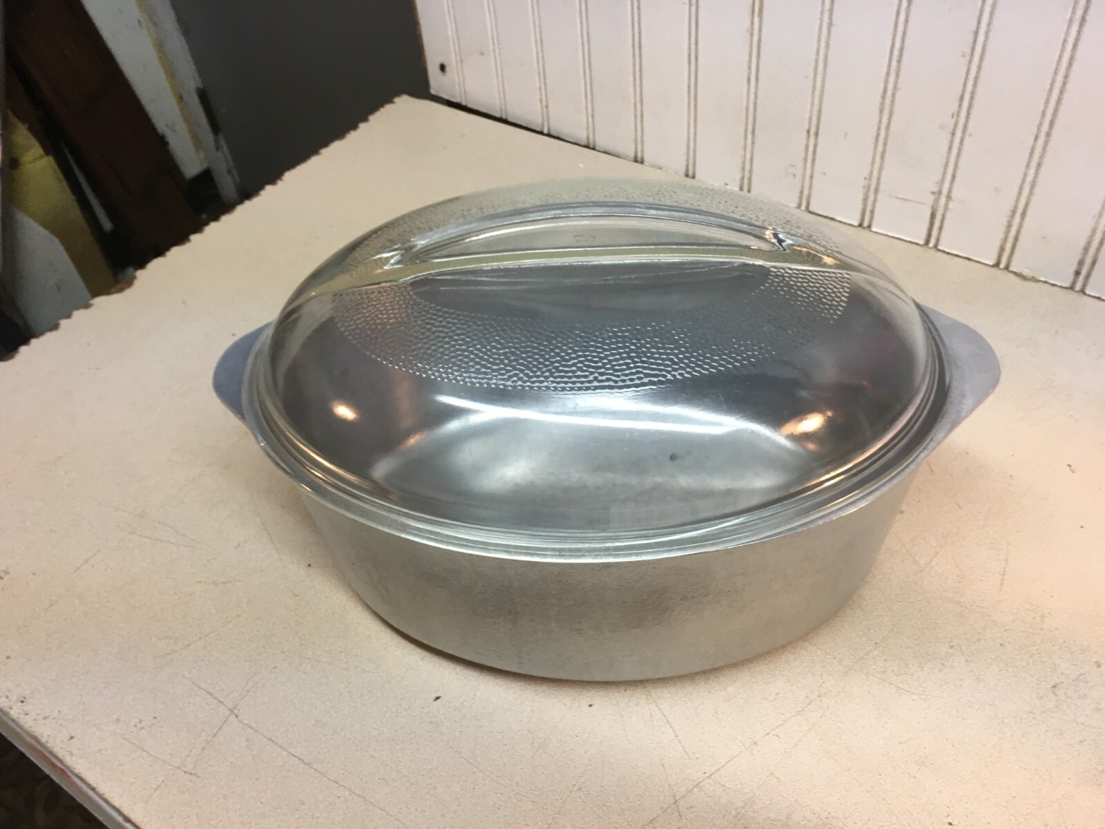 Vintage Guardian Service Cookware – Roaster with glass lid 12in Oval G ...