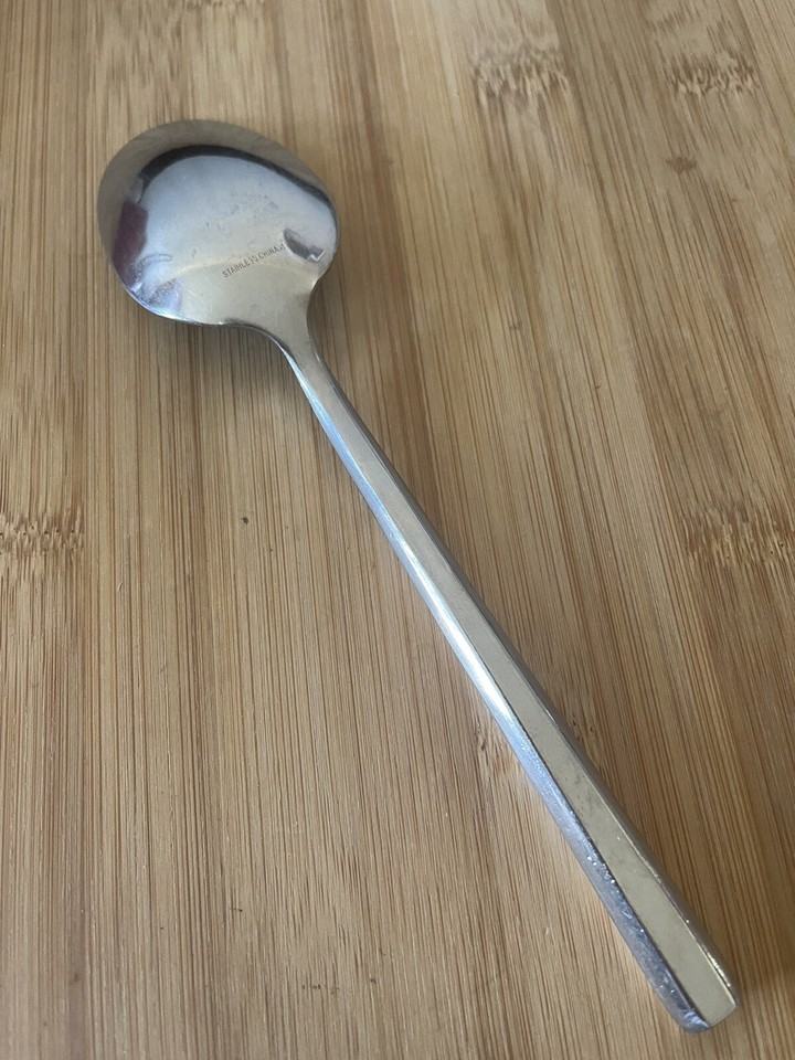 Hampton Stainless Glossy HSV10 Hexagon PLACE OVAL SOUP SPOON 7.5” | eBay