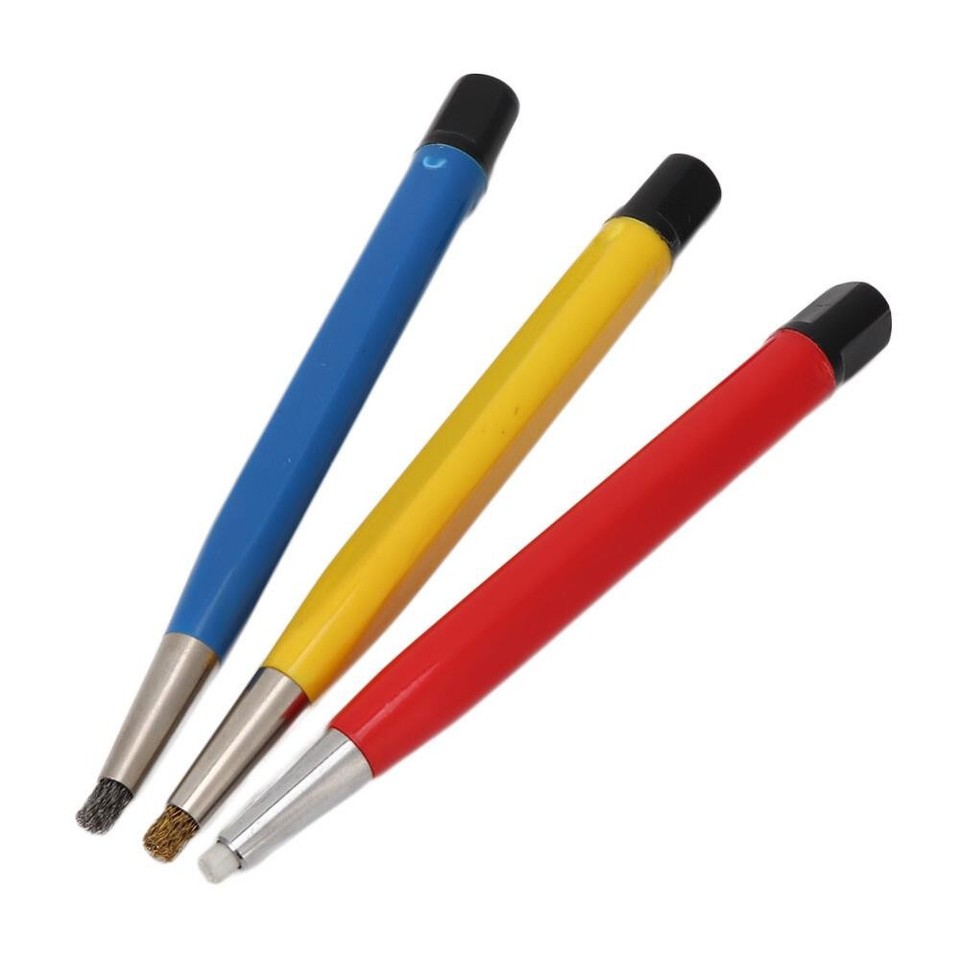 3PCS Jewelers Fiberglass Scratch Brush Pen Small Parts Cleaning ...