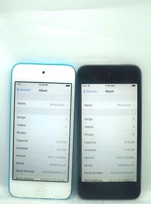 Lot of 2 Apple iPod Touch 5th generation model A1421/16gb - Free ...
