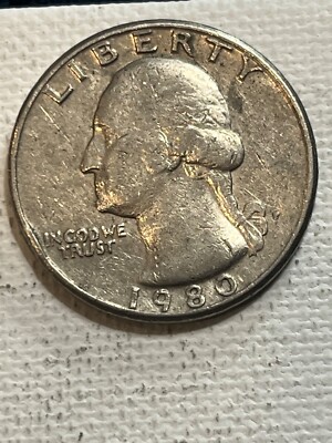 NEW PRICE MAKE AN OFFER ! 1980-P 25C Washington Quarter with Filled ...