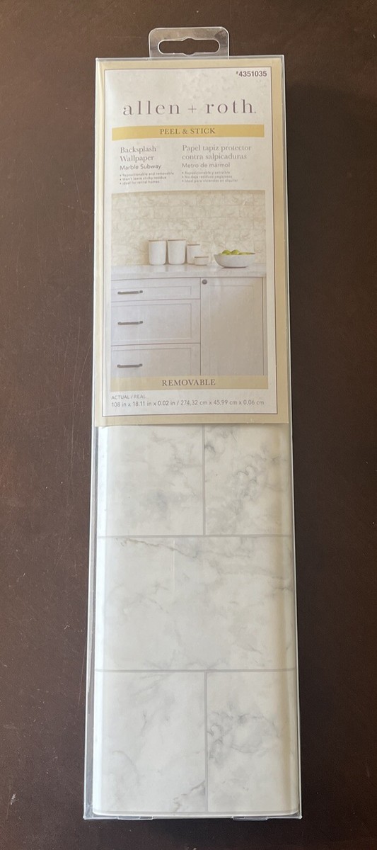 Allen Roth Marble Tile And Cream American Villa (Sample) Amalfi 6 In X