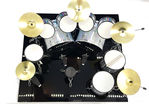 Mini Drum set Megadeth tribute miniature kit model scale 1:4 ...