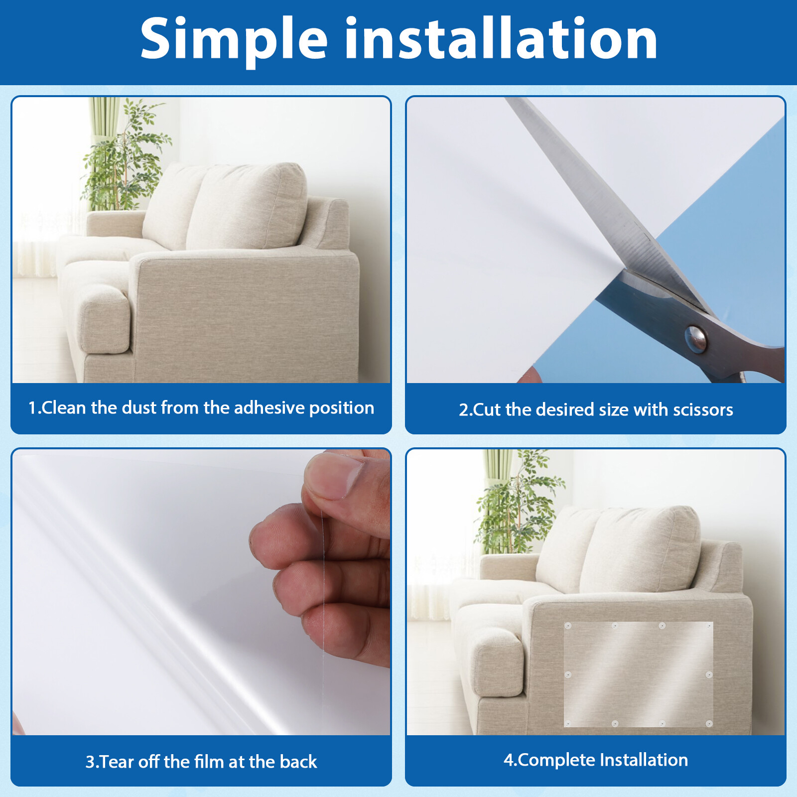 Cat Anti Scratch Tape 17×197inch Transparent PVC Anti Cat Scratch BrpwK ...