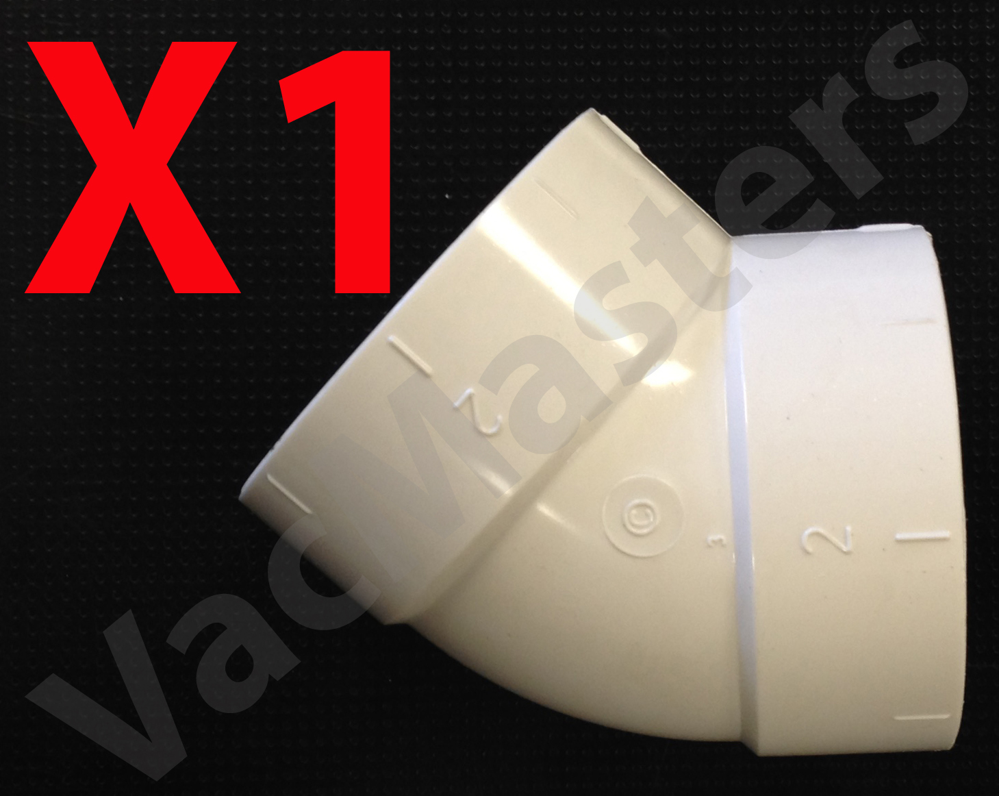 Central Vacuum 2" PVC 45 degree elbow - Used for rough-in (qty 1) | eBay