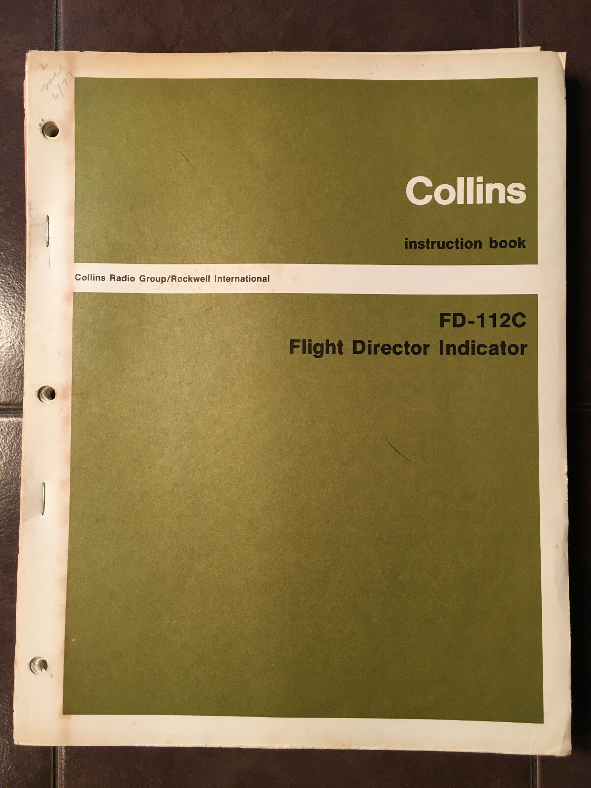 Collins FD 112C Indicator Service & Parts Manual | eBay
