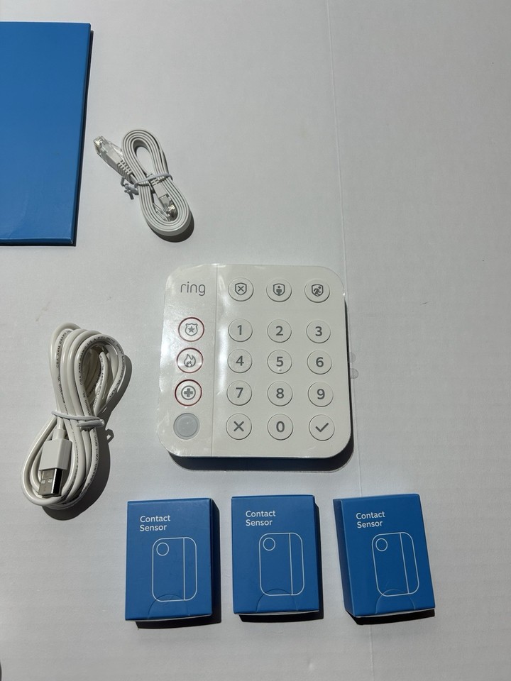 Ring Alarm White Easy Setup 24/7 Professional Monitoring Home Security ...