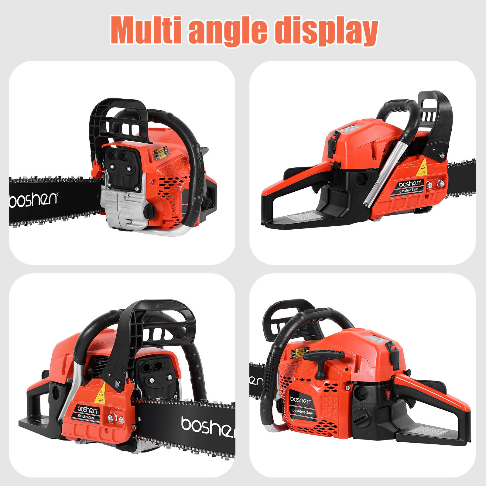 62CC GAS Chainsaw Gasoline Powered Chain Saw Engine Cutting 2 Cycle 20 ...