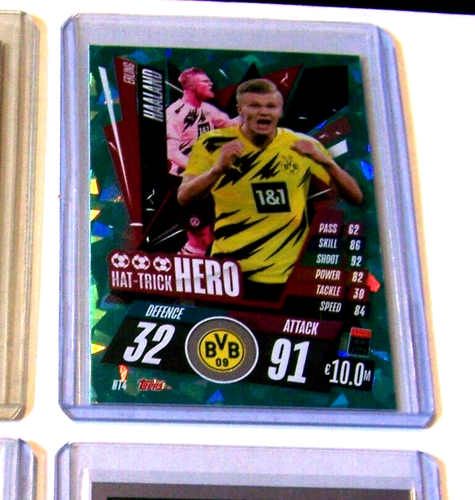 Erling Haaland, Topps Match Attax Hat Trick Hero card HT4 (only one card) | eBay