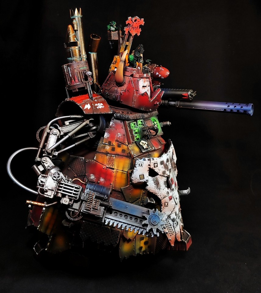 Stompa painted Warhammer 40k Orks Morkanaut Gorkanaut Big Mek Deff ...