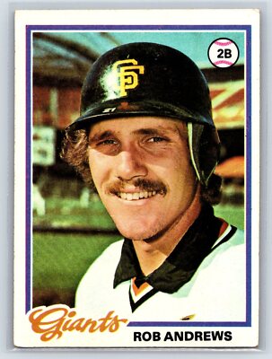 1978 Topps #461 Rob Andrews EX+ San Francisco Giants | eBay