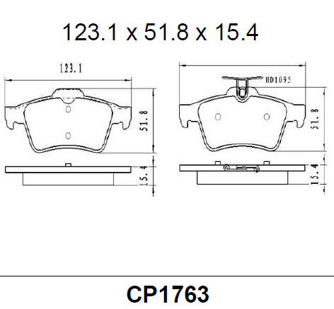 Premier Ceramic Brake Pads To Suit Bendix DB1763 DB1763 | eBay Australia