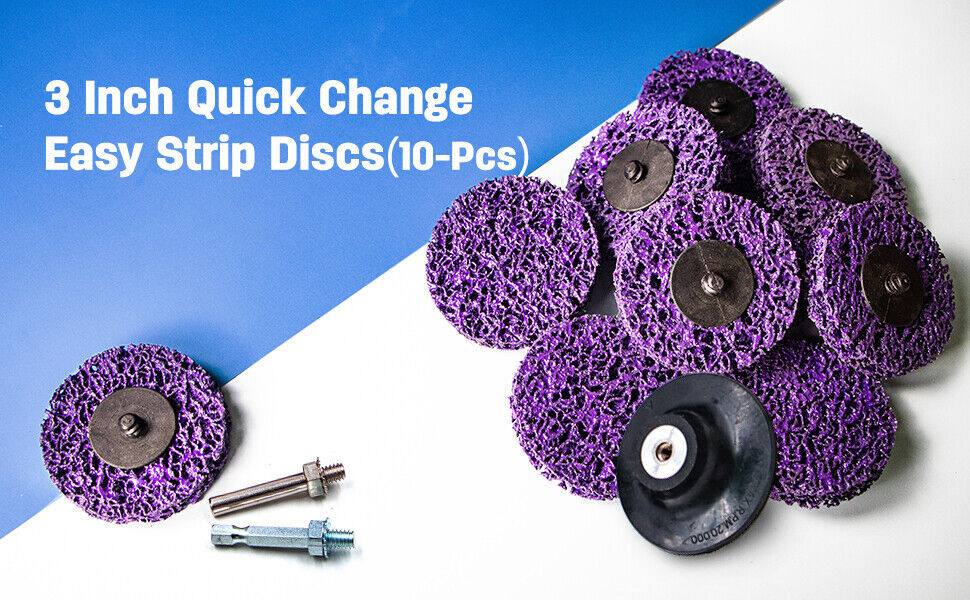 3"Quick Change Easy Strip Discs Grinder for Strips Paint Disk Rust ...