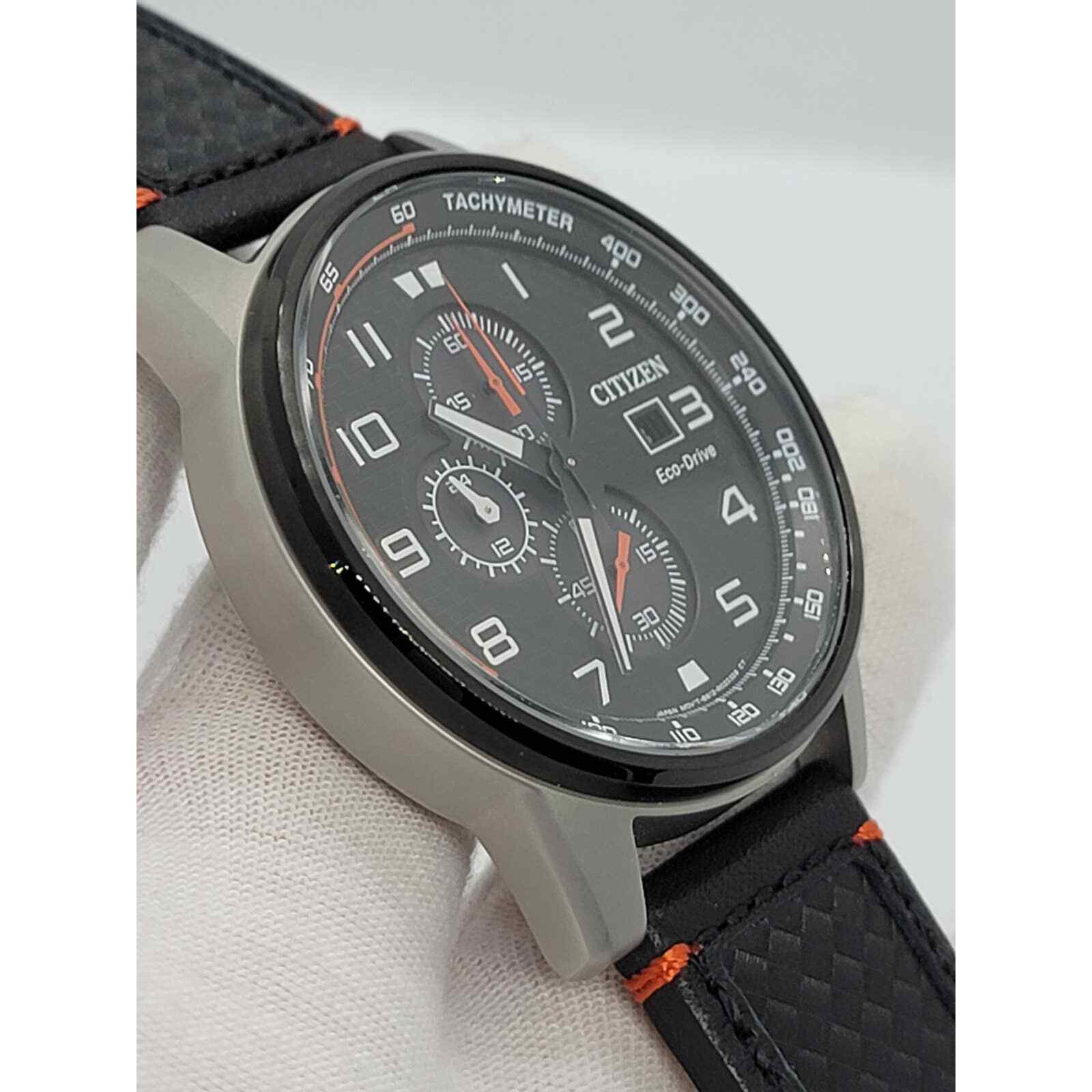 Citizen Eco-Drive B612-R009001 Chronograph Genuine Leather Tachymeter ...