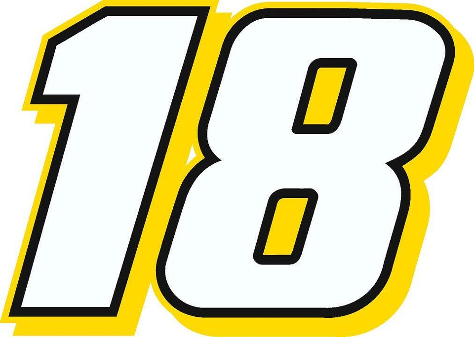 NEW FOR 2020 #18 Kyle Busch Racing Sticker Decal - SM thru XL - Various ...