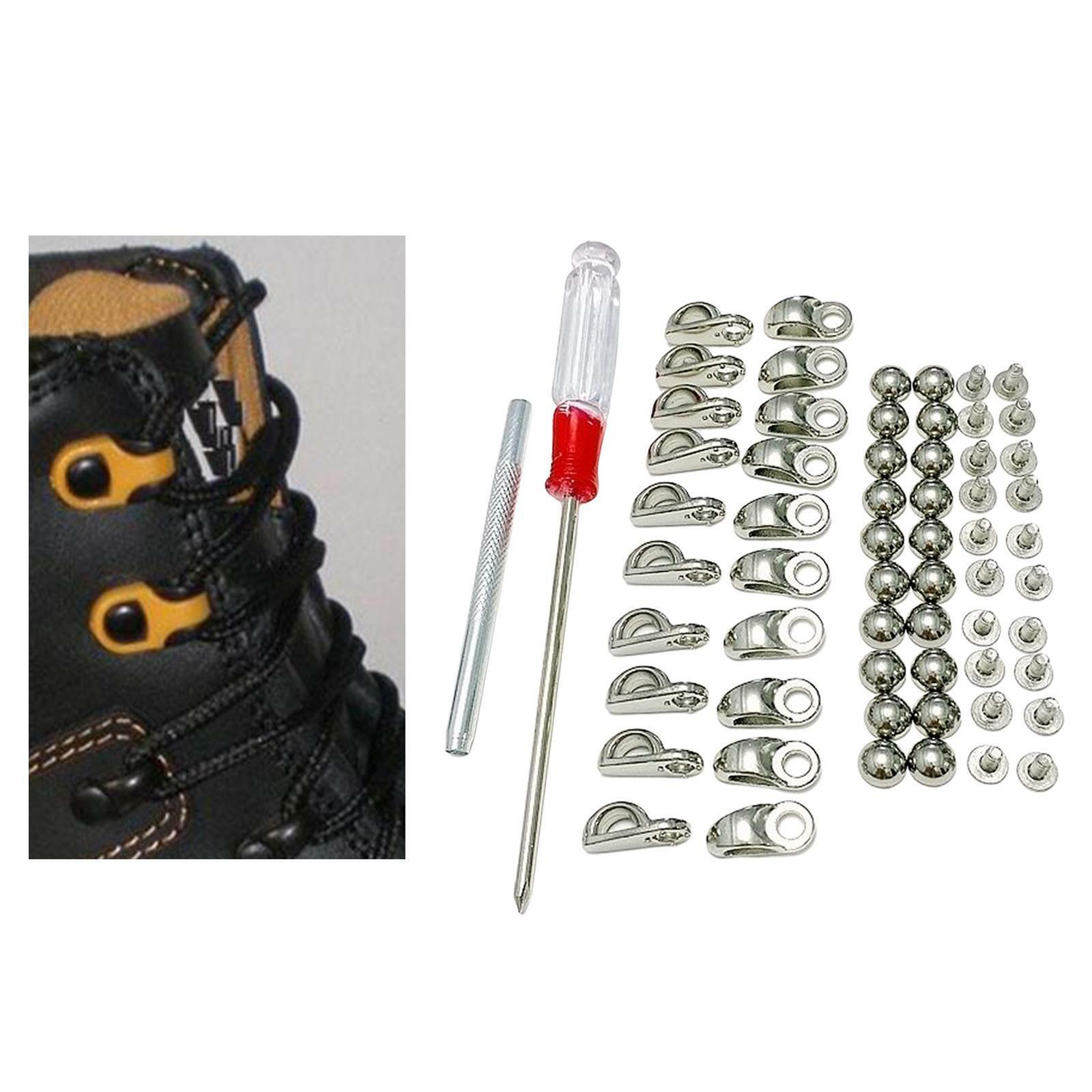 Shoe Lace Hooks Shoe Eyelet Repair DIY Boot Hooks Lace Fittings for ...