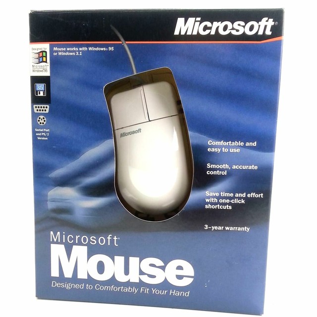 Microsoft Mouse Windows 95 3.1 Floppy 3.5 Serial Port Ps/2 1996 for ...