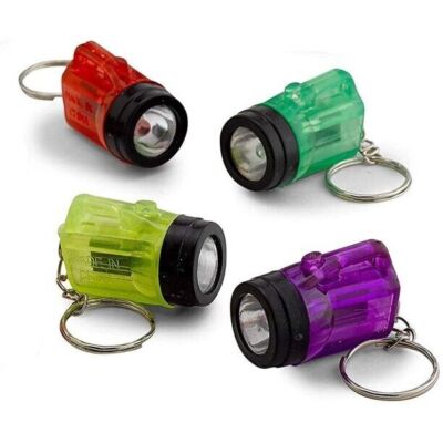 48 Mini Flashlight Keychains Assorted Neon Colors Party Favor Toys (4 ...