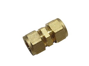 12mm Compression Straight Coupler | Brass Plumbing Fitting For Copper ...