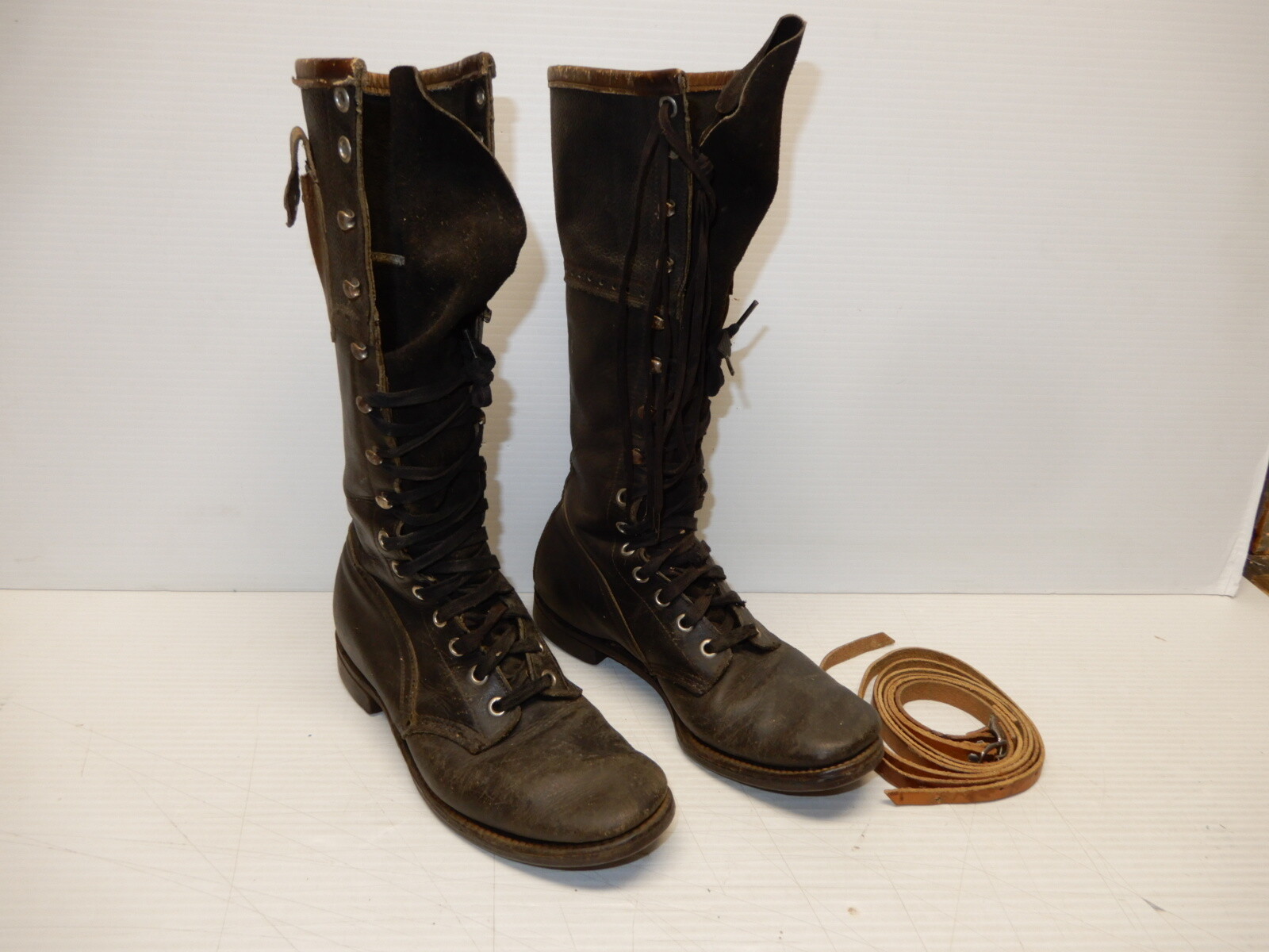 ANTIQUE LEATHER HIKING BOOTS CA. 1900 | eBay