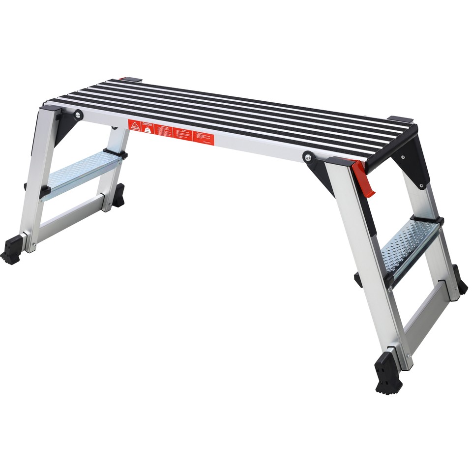 Aluminum Platform Non-Slip Folding Work Bench Drywall Stool Ladder ...