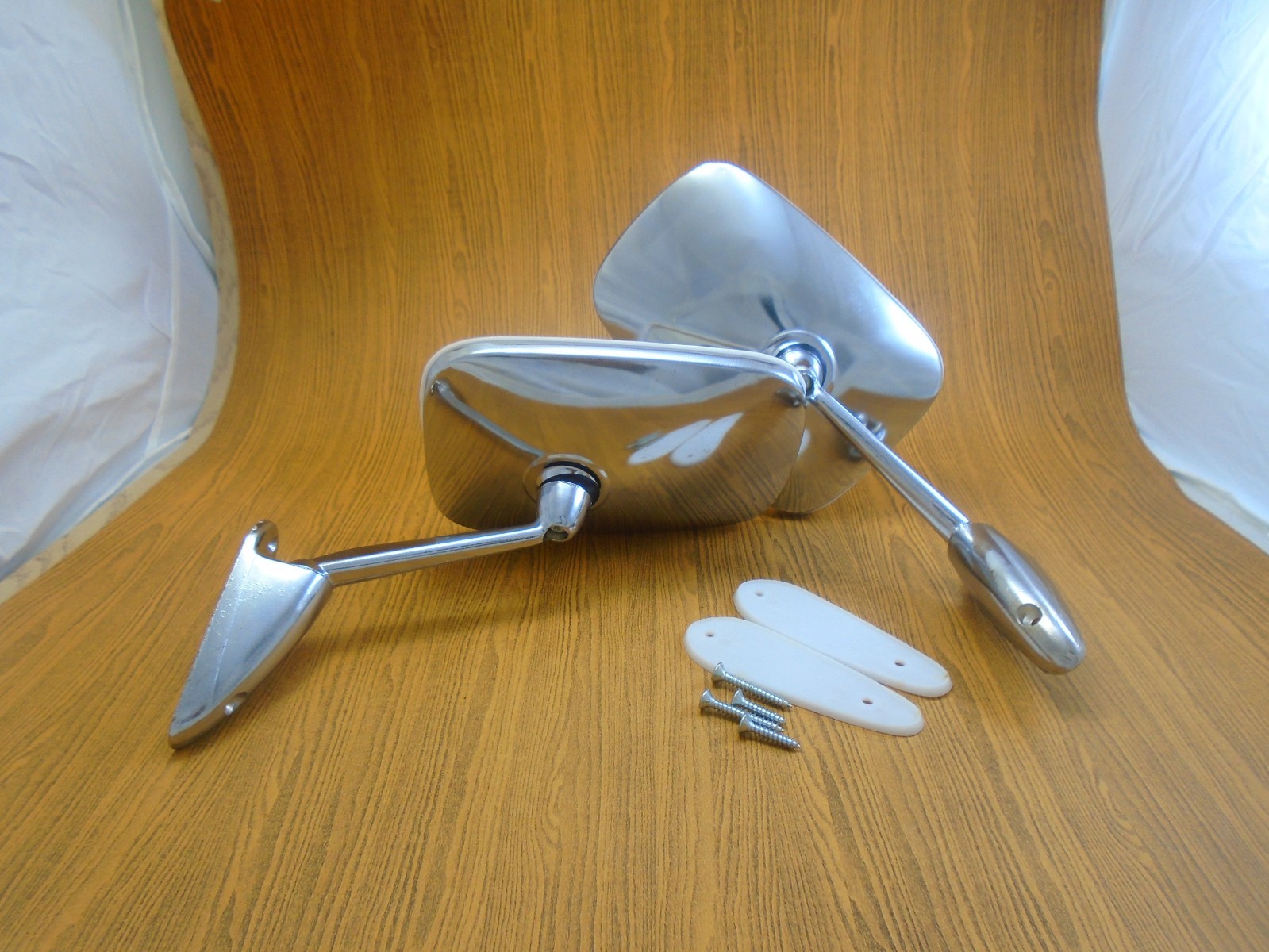 Volvo 142 GL DL 164 1800 Express Chrome Fender Mirrors Door FR Left ...