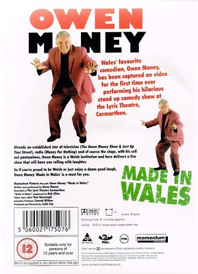 OWEN MONEY MADE IN WALES DVD PAL 2 REGION | eBay