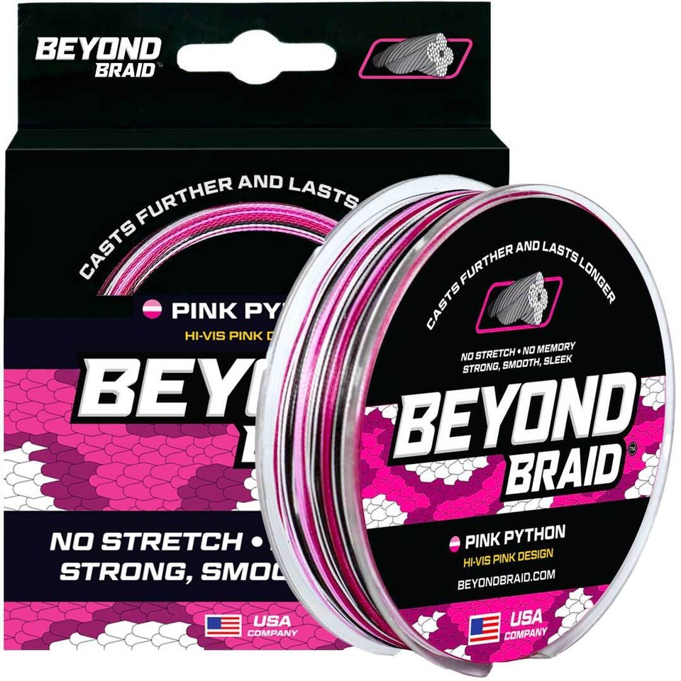 Beyond Braid Braided Fishing Line - Abrasion Resistant - No Stretch ...