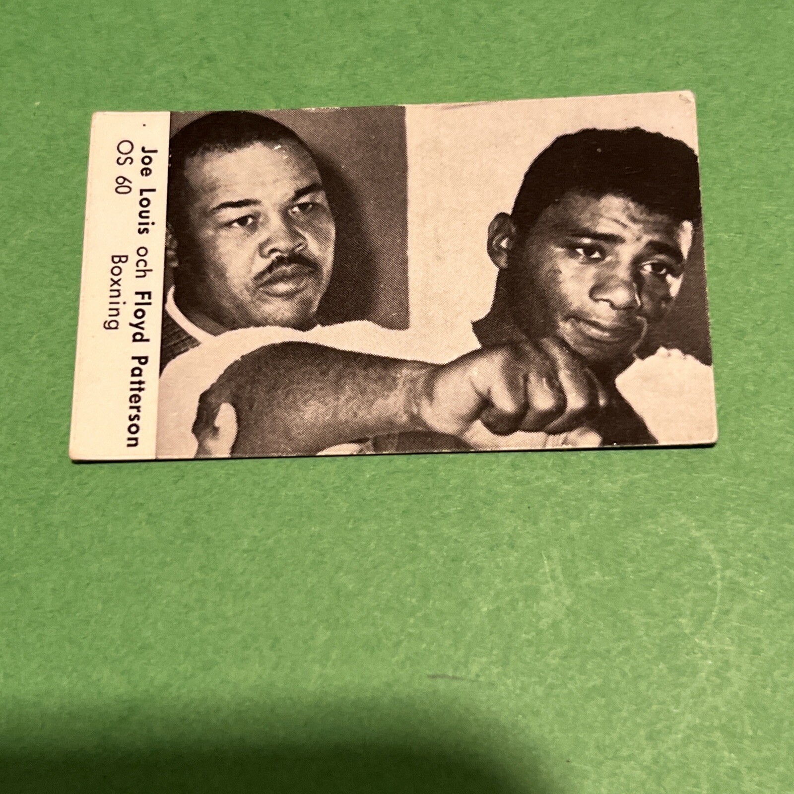 1960 Swedish Olympic series #OS60 Joe Louis & Floyd Patterson USA ...