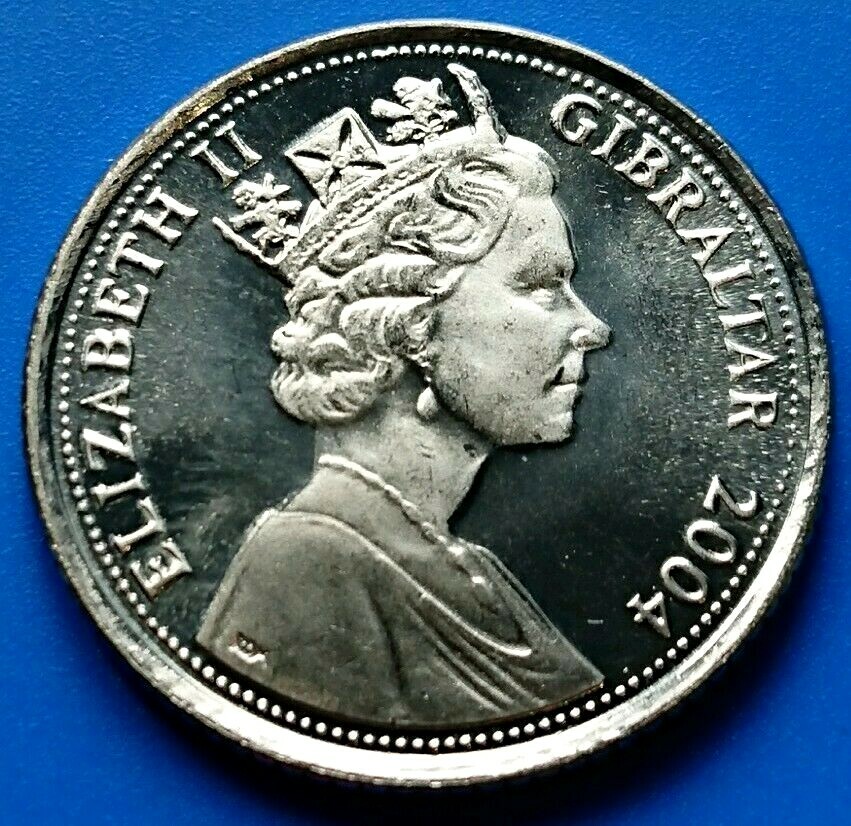 2004 Gibraltar 10p Ten Pence Key Date Operation Torch 1942 WWII Allied ...