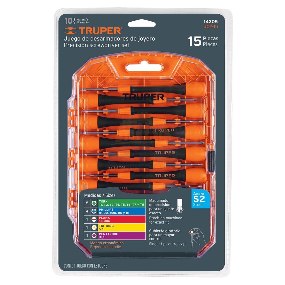Truper JOY-15 15-piece precision screwdriver set | eBay