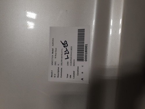 Passenger Right Rear Side Door Fits 95-99 AURORA 605742 | eBay