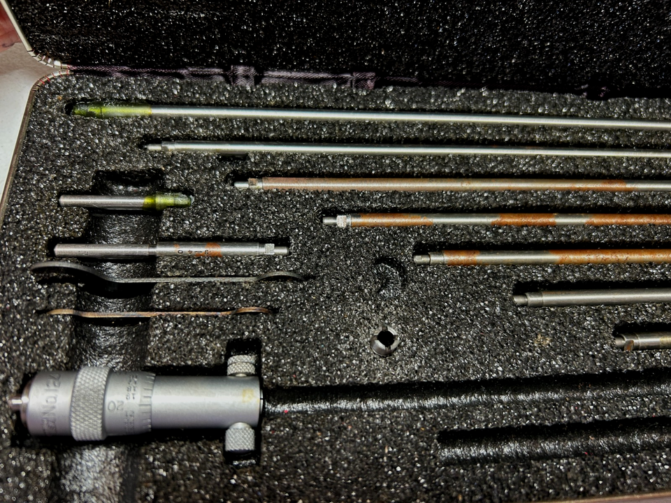 Vintage Starrett Inside Micrometer, 1" to 10", No. 124 Machinist Tools ...