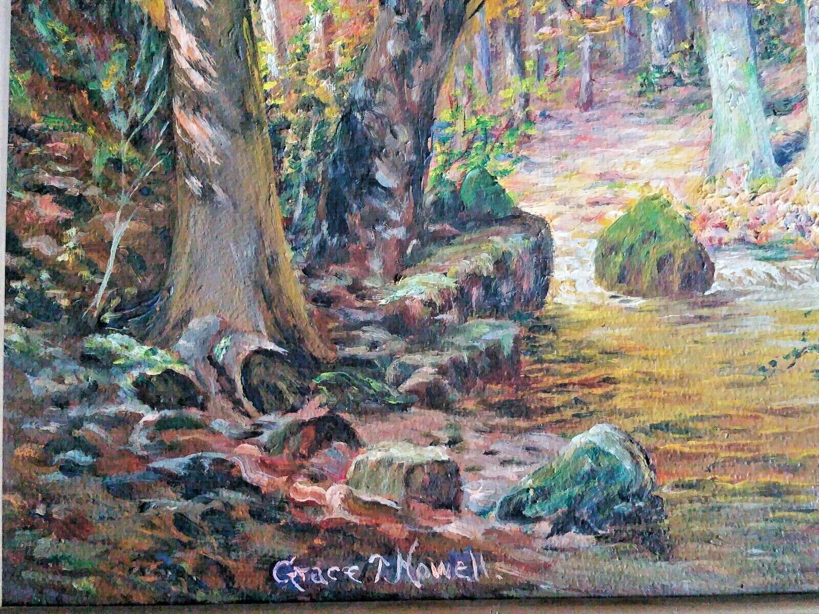 Grace Trimble Howell American, 1876-1966, Very nice, Colorful Forest ...