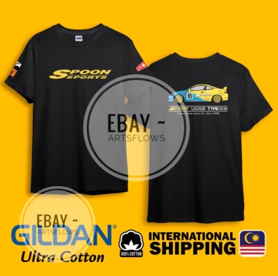 Integra DC5 RSX Type R Spun Sports JDM Black Heavy Cotton Size S-3XL T ...