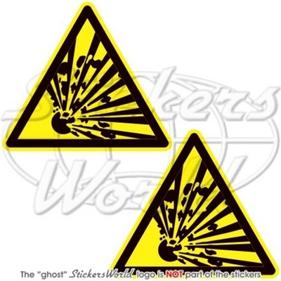 EXPLOSIVE Warning Safety Sign Explosion Danger Vinyl Sticker-Decals ...