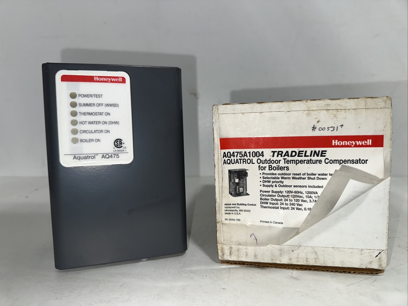 Honeywell AQ475A 1004 Aquatrol Outdoor Temperature Compensator for ...