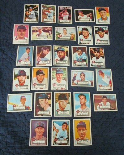 1983 TOPPS BASEBALL 1952 REPRINTS CINCINNATI REDS COMPLETE TEAM SET 28 ...