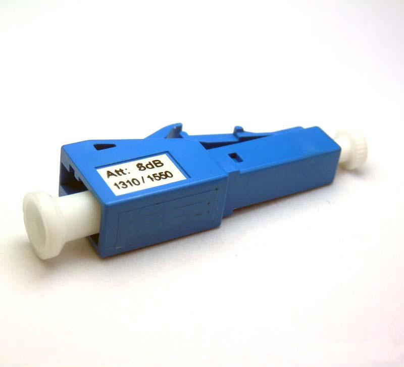 Singlemode Fiber Optic Attenuator LC/PC Fixed, 8dB AFOP 754-1108-4LE01 ...