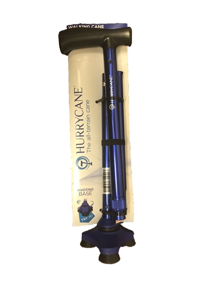 HurryCane All-Terrain Pivoting Base Folding Walking Cane 4 Colors NEW ...