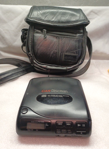 Vintage Sony D-180K Portable Compact Car Discman w/ Soft Case As is | eBay